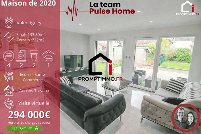 Maison à vendre - Valentigney - 6 pièces - 4 chambres