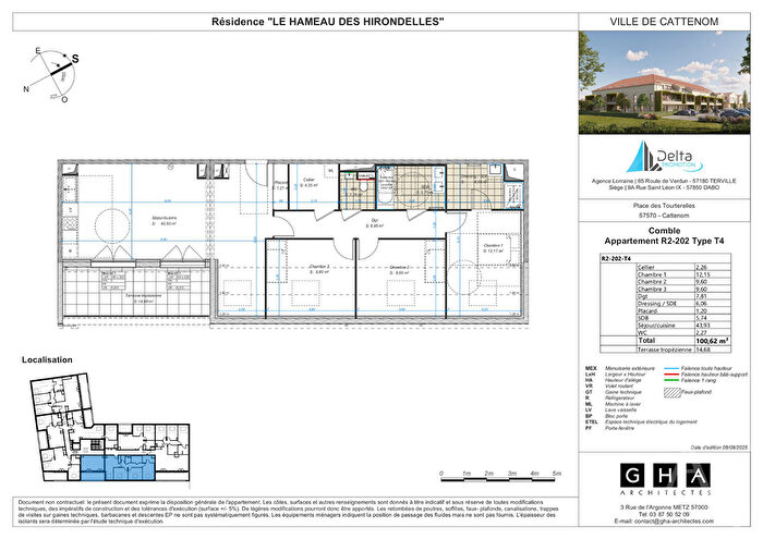 Appartement 4 pièces à Cattenom, à vendre