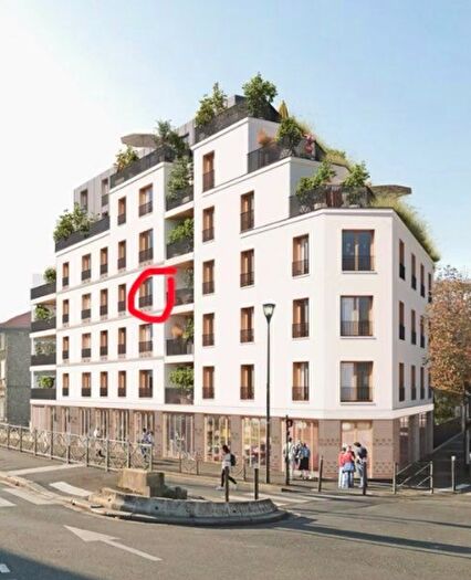 Appartement à louer - Rosny-sous-Bois, Centre-ville - 2 pièces - 1 chambre