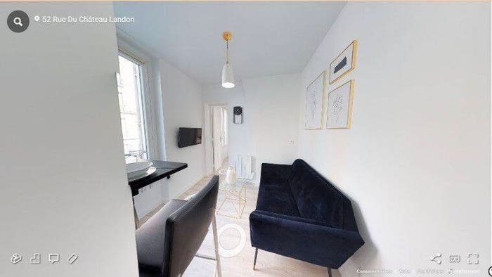 Appartement 2 pièces à Louis Blanc-Aqueduc, Paris 10ème arrondissement, à louer