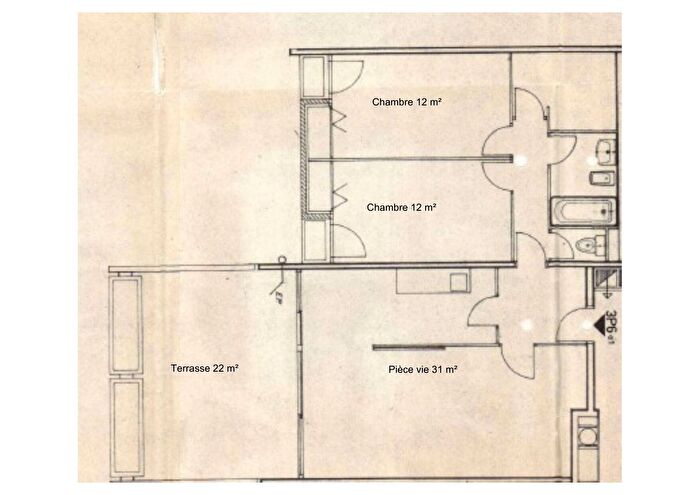 Appartement à vendre - Maisons-Alfort, Les Julliottes - 3 pièces - 2 chambres