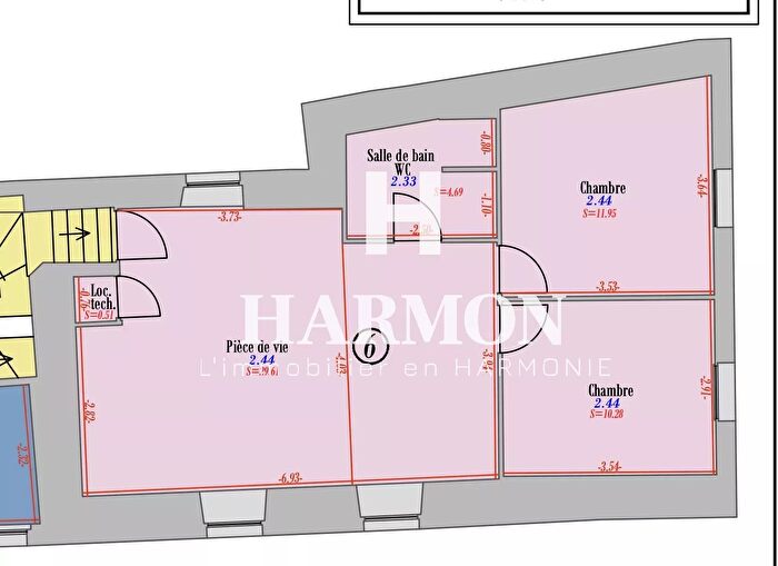 Appartement à vendre - Artix - 3 pièces - 2 chambres