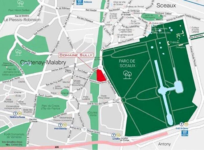 Appartement à louer - Châtenay-Malabry - 3 pièces - 2 chambres