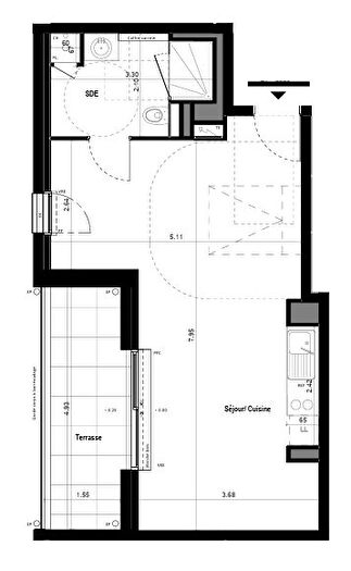 Appartement à vendre - Vitré - 1 pièce
