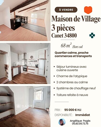 Maison à vendre - Canet - 3 pièces - 2 chambres