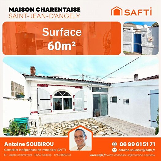 Maison à vendre - Saint-Jean-dAngély - 3 pièces - 2 chambres