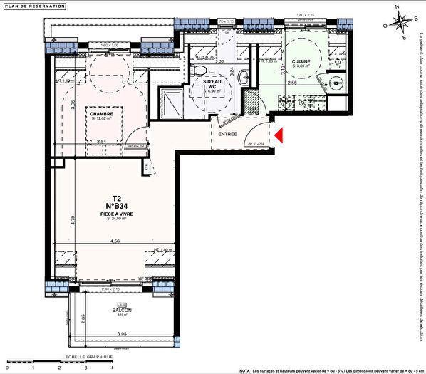 Appartement à vendre - Saint-Pol-de-Léon - 2 pièces - 1 chambre