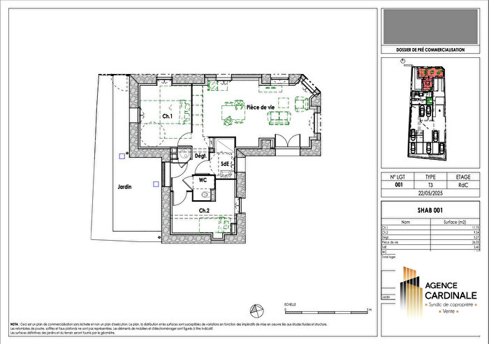 Appartement à vendre - Quiberon, Port Haliguen, Aérodrome, Conguel, Kermovan, Saint-Julien - 3 pièces - 2 chambres