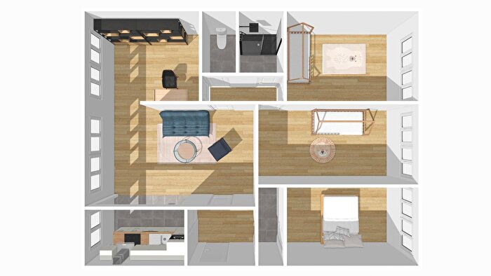 Appartement à vendre - Le Pré-Saint-Gervais, Arpents, Rabelais, Liberté - 3 pièces - 1 chambre