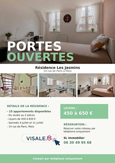 Les îles, Metz : Appartement 1 pièce à louer