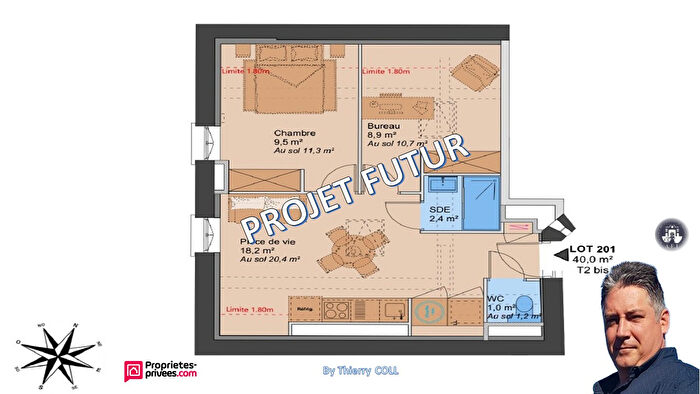 Lyon 3ème, Monchat - Appartement 1 pièce à vendre