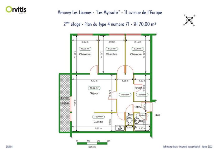 Appartement 4 pièces à louer à Venarey-les-Laumes