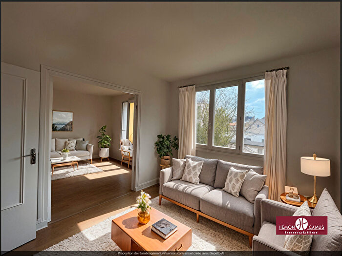 Appartement à louer - Nantes, Sainte-Thérèse, Rond-Point de Vannes - 3 pièces - 2 chambres