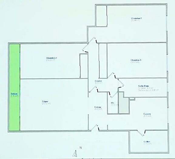 Appartement à vendre - Neuilly-sur-Marne, Fauvettes Sud - 4 pièces - 3 chambres