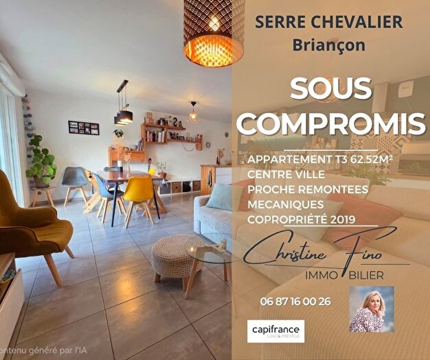 Briançon, Pont de Cervières, Gare, Sainte-Catherine : Appartement 3 pièces à vendre