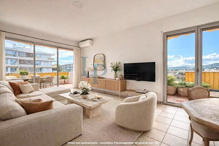 Appartement à vendre - Antibes, Antibes-les-Pins, Trianon, Le Fournel, Peyregoue - 2 pièces - 1 chambre