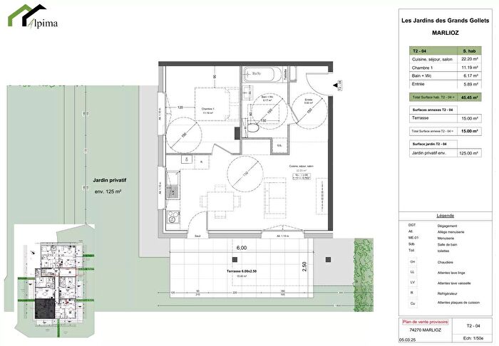 Marlioz - Appartement 2 pièces à vendre