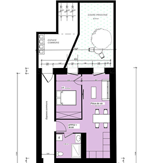 Appartement 2 pièces à Rochefort, Centre-ville, à vendre