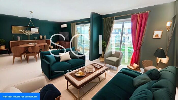 Appartement à vendre - Antibes, Antibes-les-Pins, Trianon, Le Fournel, Peyregoue - 3 pièces - 2 chambres