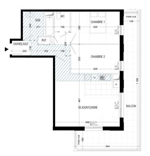 Argenteuil : Appartement 3 pièces à vendre