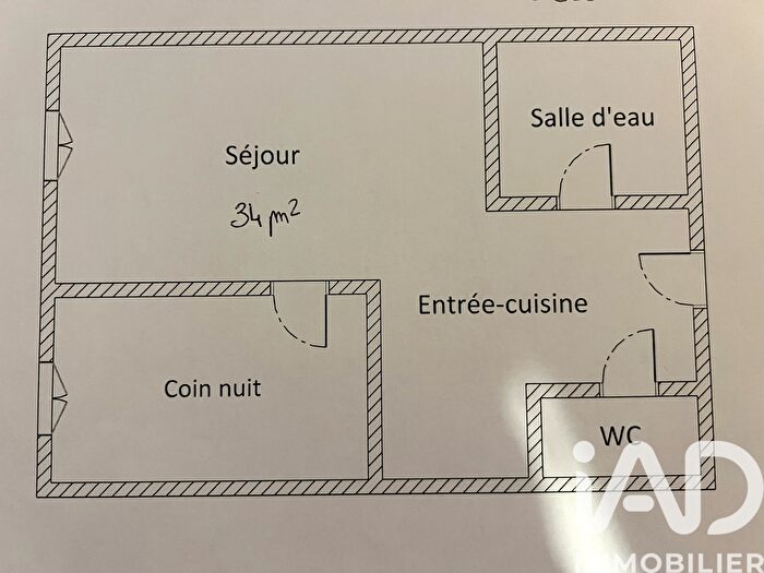 Appartement à vendre - Mont-de-Marsan, Centre-ville - 1 pièce - 1 chambre