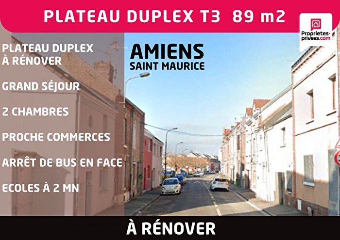Appartement à vendre - Amiens, Saint-Maurice - 3 pièces - 2 chambres