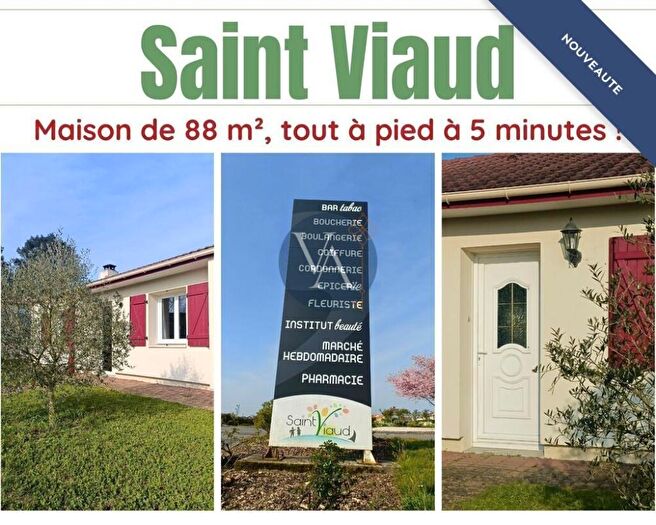 Maison à vendre - Saint-Viaud - 4 pièces - 3 chambres