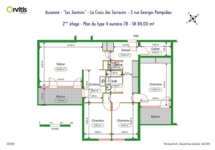 Appartement 4 pièces à louer - Auxonne
