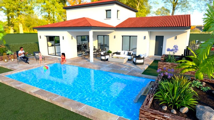 Maison 6 pièces à Villeneuve-la-Rivière, à vendre
