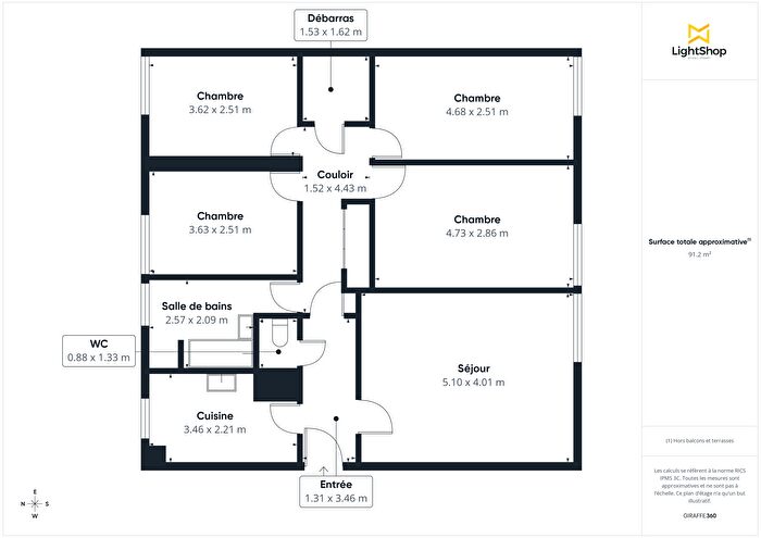 Appartement 5 pièces à vendre - Brétigny-sur-Orge, Centre-ville