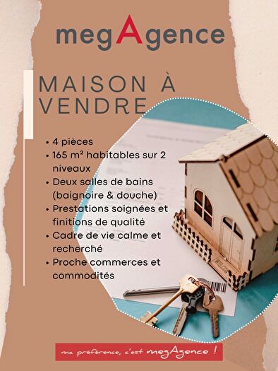 Sainte-Suzanne, Commune Bègue, Deux Rives : Maison 4 pièces à vendre