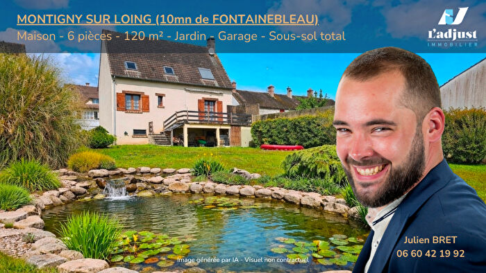 Maison à vendre - Montigny-sur-Loing - 6 pièces - 4 chambres