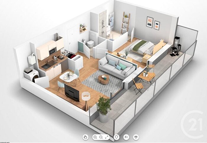 Appartement à vendre - Arzon - 2 pièces - 1 chambre