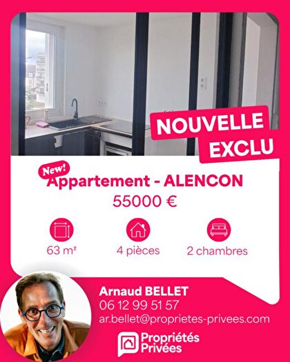 Alençon, Coeur de Ville - Appartement 4 pièces à vendre