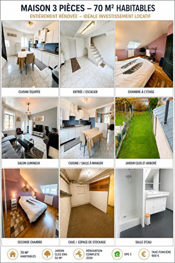 Hirson : Maison 3 pièces à vendre