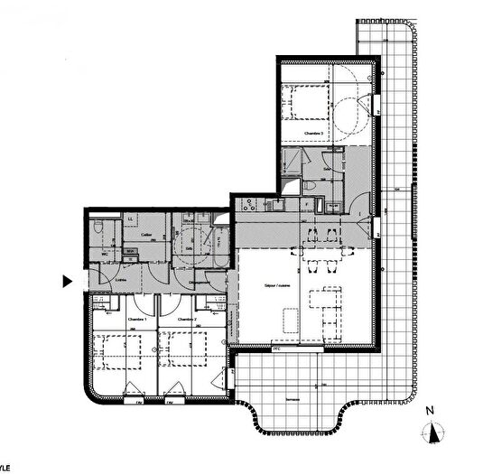 Appartement à vendre - Castelnau-le-Lez, Volhe - 4 pièces - 3 chambres