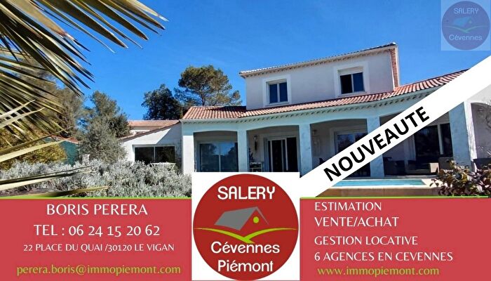 Maison à vendre - Boisset-et-Gaujac - 8 pièces - 5 chambres