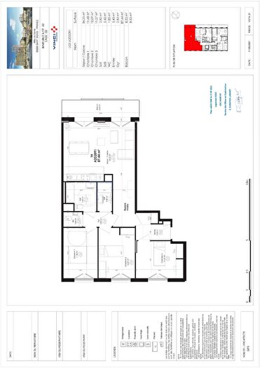 Appartement à louer - Saint-Denis, Pleyel - 4 pièces - 3 chambres