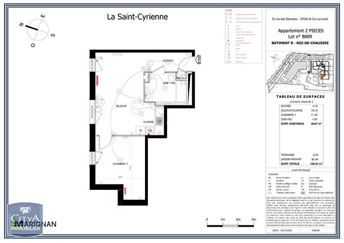 Appartement 2 pièces à louer - Saint-Cyr-sur-Loire, Chanterie
