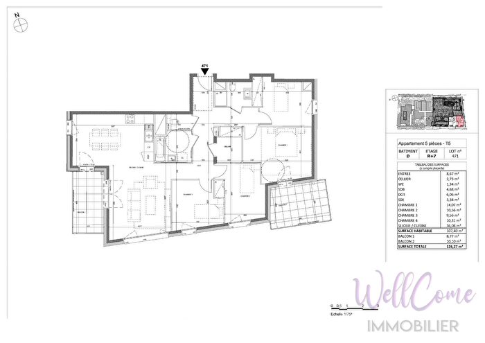 Appartement à vendre - Cran-Gevrier, Centre-ville, Le Vernay, Les Iles - 5 pièces - 4 chambres