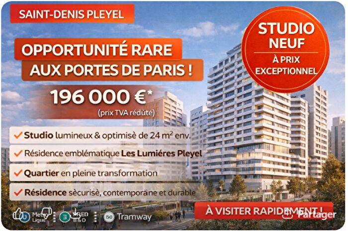 Saint-Denis, Porte de Paris, Stade de France : Maison 1 pièce à vendre