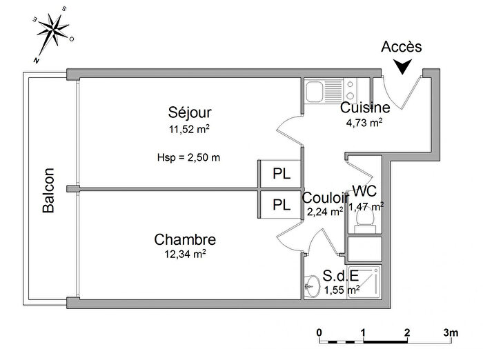 Appartement 2 pièces à louer à Quartiers Ouest, Bourg l'Evesque