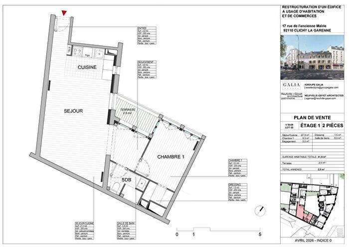Appartement 2 pièces à Clichy, Fournier, Pasteur, Bac d'Asnières, à vendre