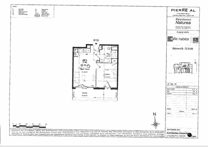 Quimper, Kerfeunteun, Cuzon : Appartement 2 pièces à louer