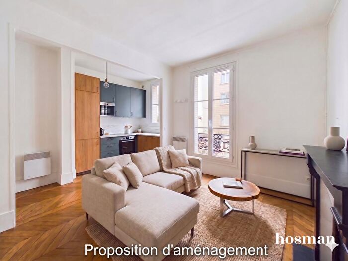 Appartement 2 pièces à Paris 15ème, Violet, Commerce, à vendre