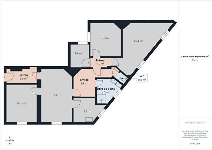 Appartement à vendre - Vitry-sur-Seine, Gare, Jean-Jaurès - 4 pièces - 3 chambres