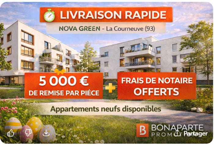 Maison 3 pièces à vendre à La Courneuve, Centre-ville