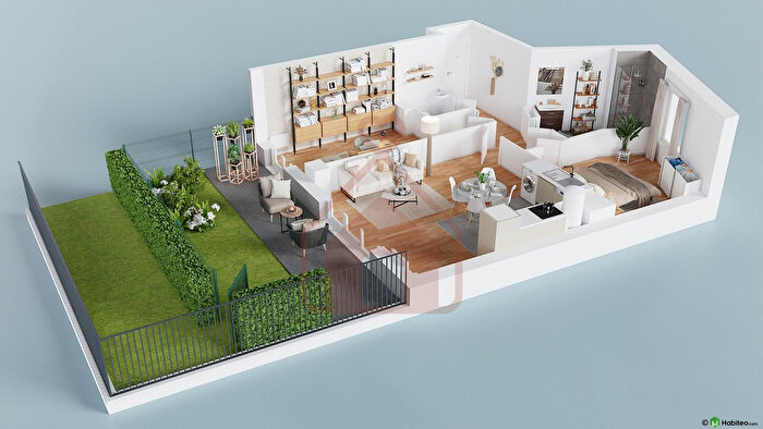 Appartement à vendre - Villejuif, Centre-ville - 3 pièces - 2 chambres