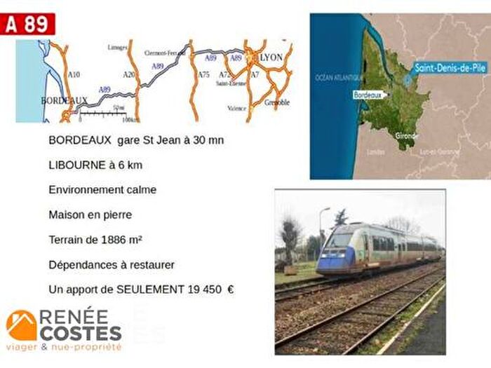 Maison à vendre - Libourne, Epinette, Verdet, Carré - 3 pièces - 2 chambres