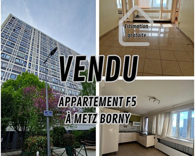 Appartement à vendre - Metz, Borny - 6 pièces - 4 chambres